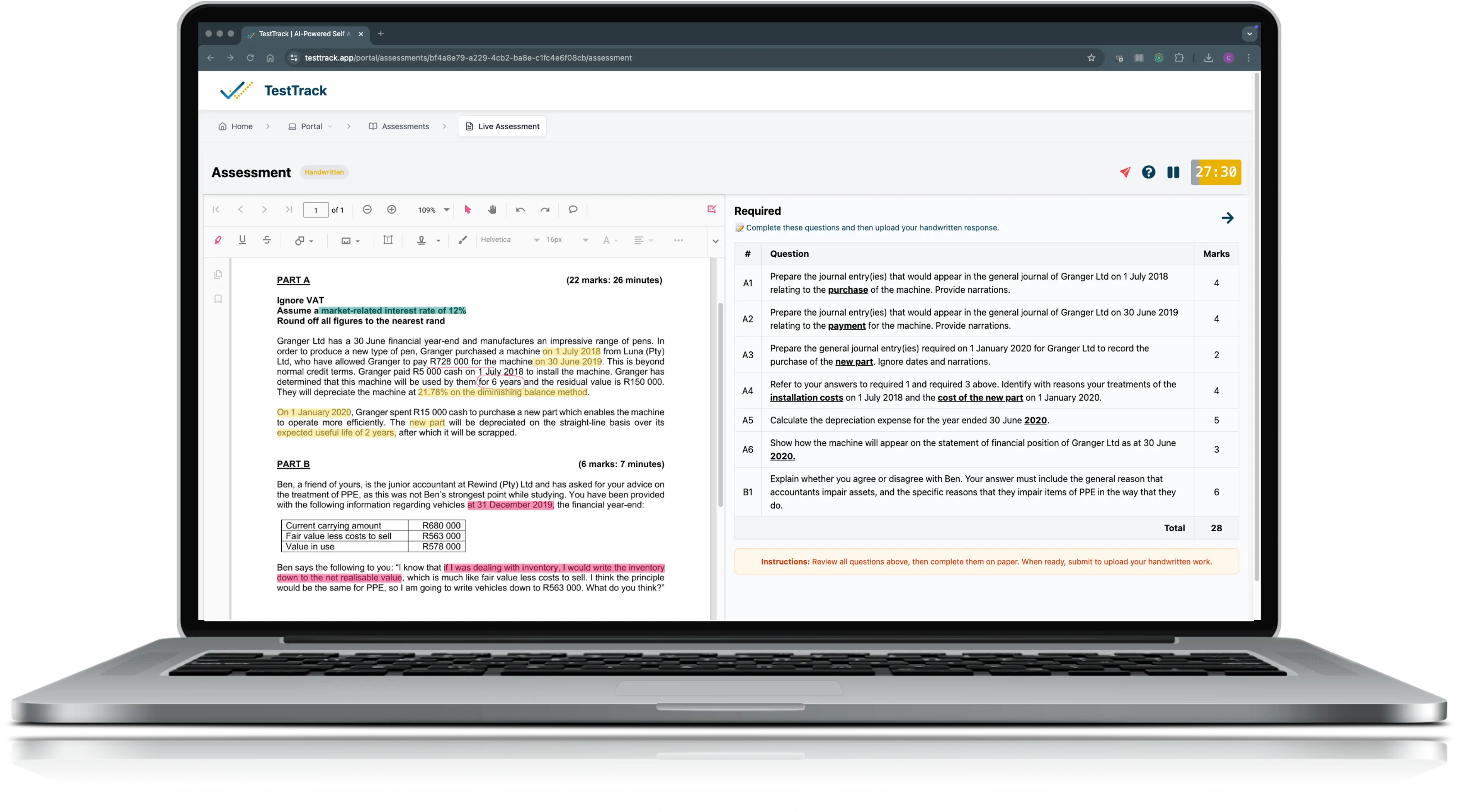 TestTrack | AI-Powered Self Assessment Platform
